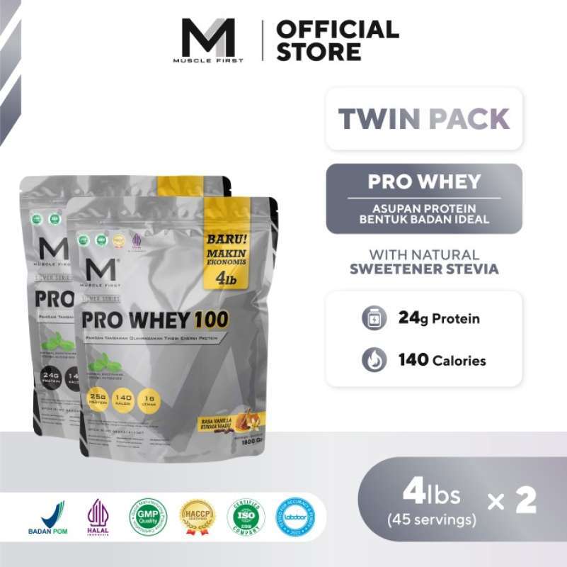 Promo [bundle] Muscle First Whey 100 4lbs X2 Pcs - Whey Protein Diskon ...