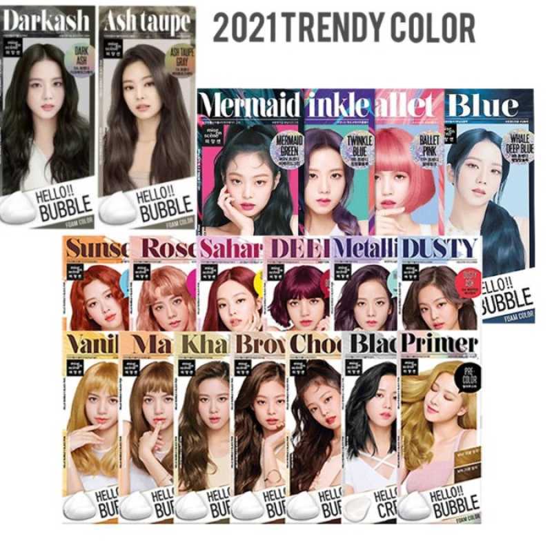 Jual Mise En Scene Hello Bubble Hair Color Blackpink - Dusty Ash New Di ...