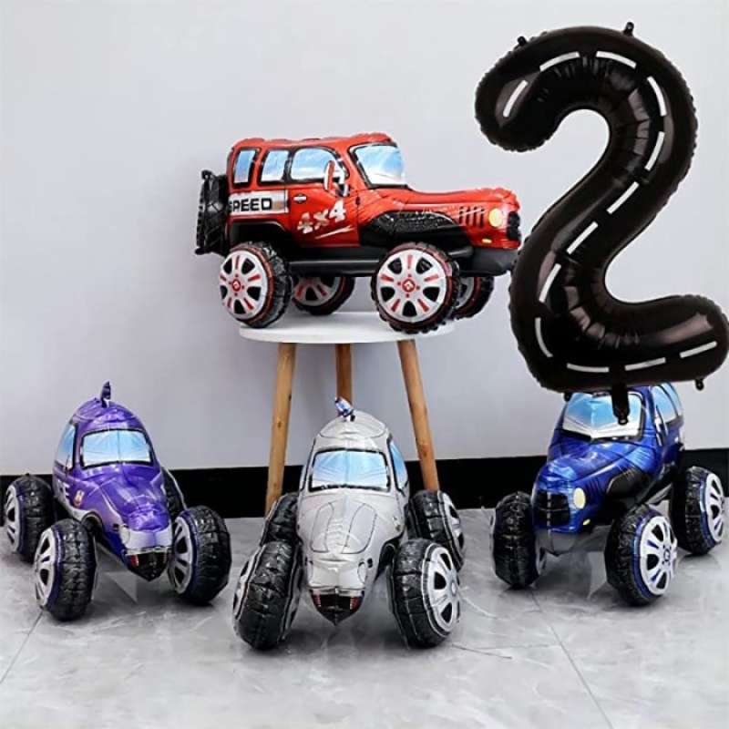 Jual 40inci Mobil Balap Tema Nomor 0-9 Balon 1st 2nd Ulang Tahun Pesta ...