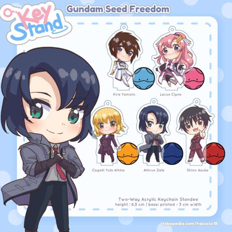 Jual Gundam Seed Freedom Character Acrylic Standee Keychain - Shinn ...