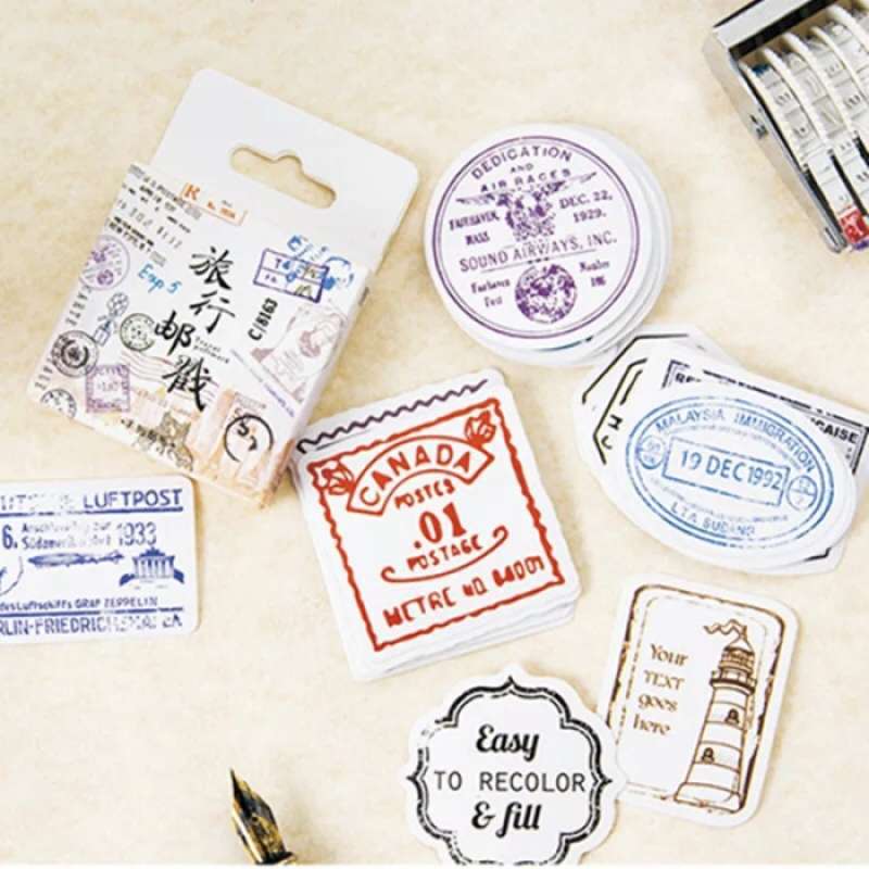 Promo Sticker Koper Rimowa World Stamp / Travel Label Cap Dunia High ...