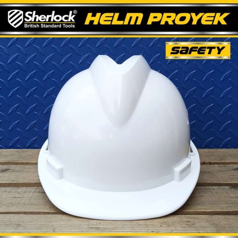 Jual Helm Safety Proyek Original Sherlock Safety Helmet / Helm Proyek ...