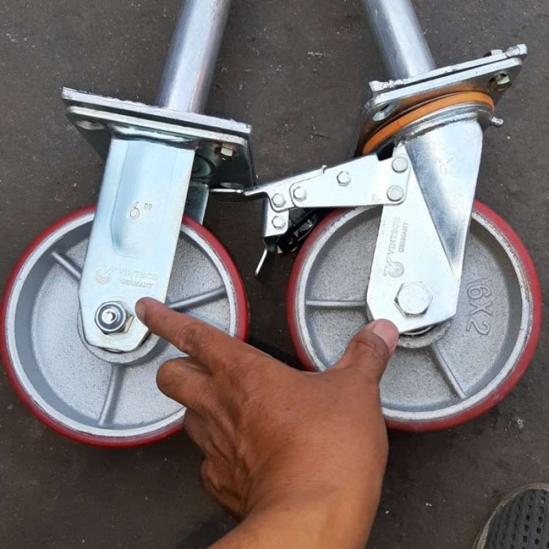 Jual Roda Scaffolding 6inch Heavy Duty/beban Berat Velg Besi Dan Awet ...