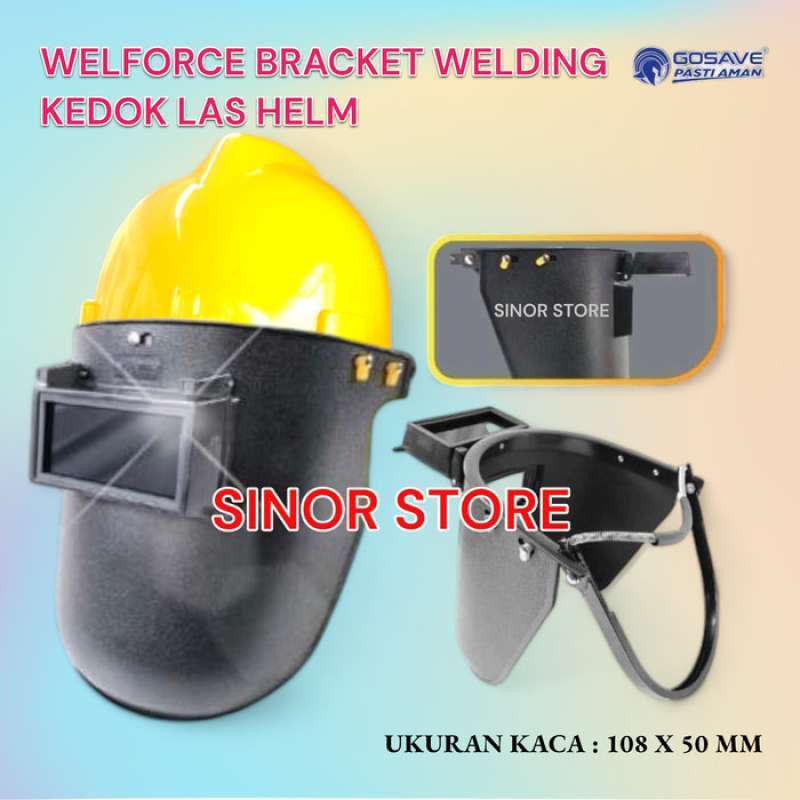 Jual Bracket Welforce Welding Mask / Kedok Las Untuk Helm Di Seller ...