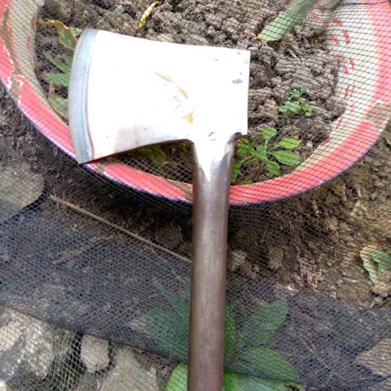 Jual Kapak Tajam Dan Kuat Gagang Besi Potong Kayu Kampak Cacah Daging ...