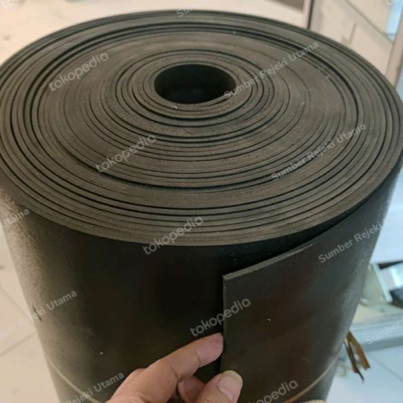 Jual Karet Sheet Hitam ( Rubber Sheet Hitam Lembaran ) 5mm X 100cm X ...