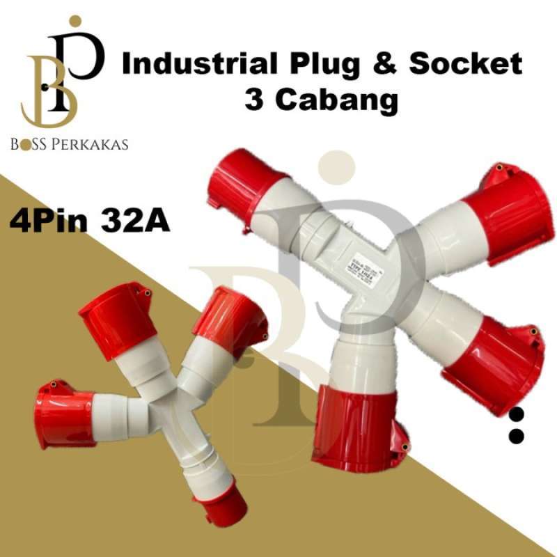Jual Industrial Plug Socket Cabang 3 32a 4 Pin - 1024 Di Seller Aghanim ...