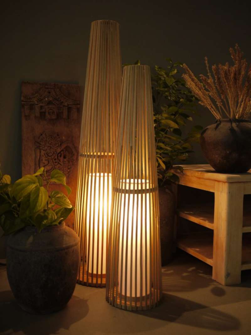Jual Uji Japanese Floor Lamp (bamboo) - Lampu Bambu Jepang Di Seller ...