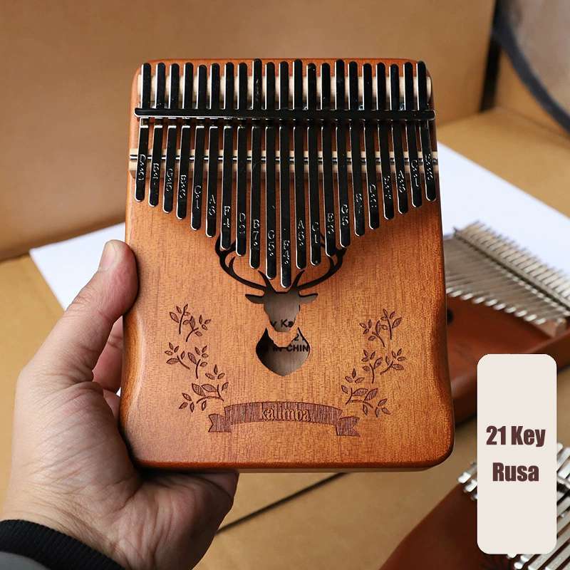 Jual Kalimba 21 Key Piano Jari Alat Musik Thumb Piano Kayu - 21key Rusa ...