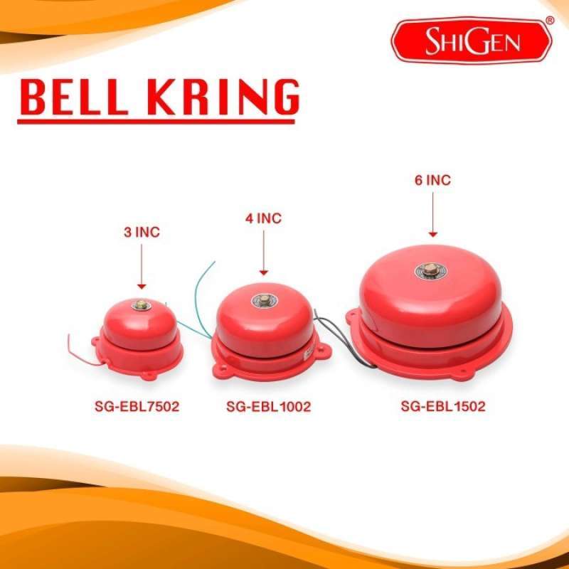 Jual Round Bell Bel Kring Listrik Pabrik Sekolah Kantor Fire Alarm Ac ...