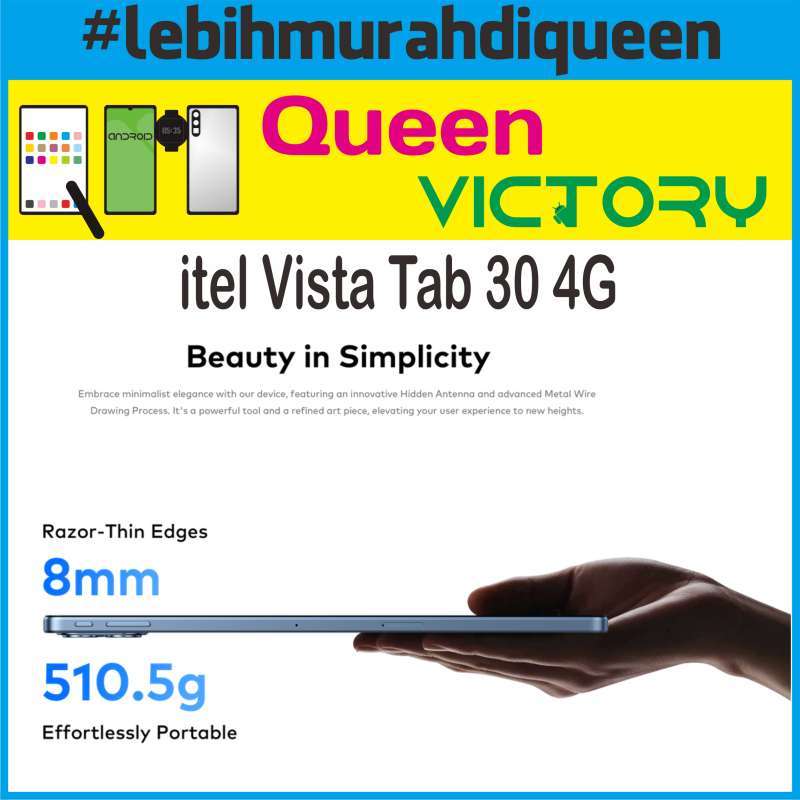 Jual Itel Vista Tab 30 4g 4/128 Garansi Resmi Indonesia Di Seller Queen ...