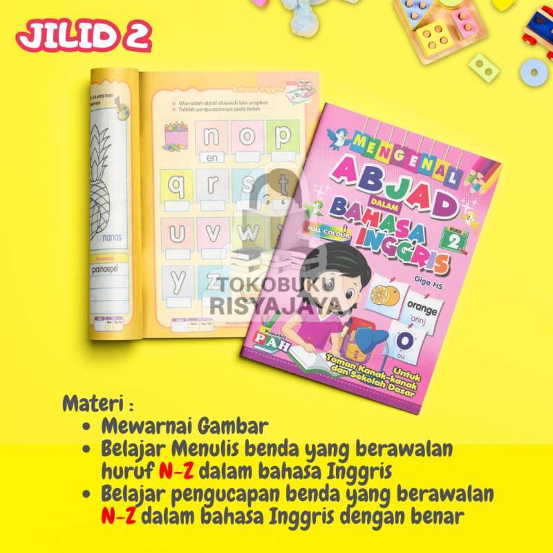 Promo (pah) Paket Mengenal Abjad Dalam Bahasa Inggris Isi 2 Buku Diskon ...