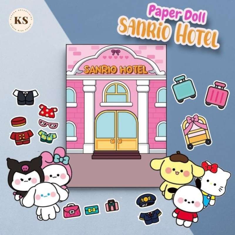 Promo Special Diy Sudah Disusun Paper Doll House Sanrio Hotel Quite ...
