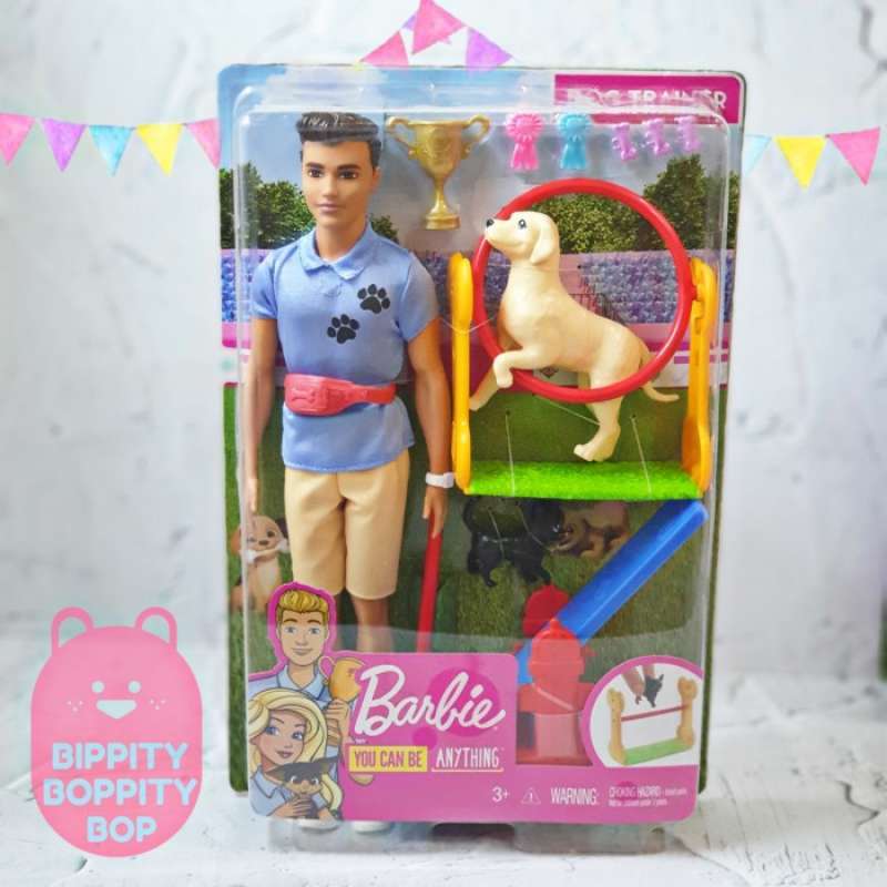 Promo Barbie Can Be Anything / Barbie Ken Career Dog Trainer Playset ...