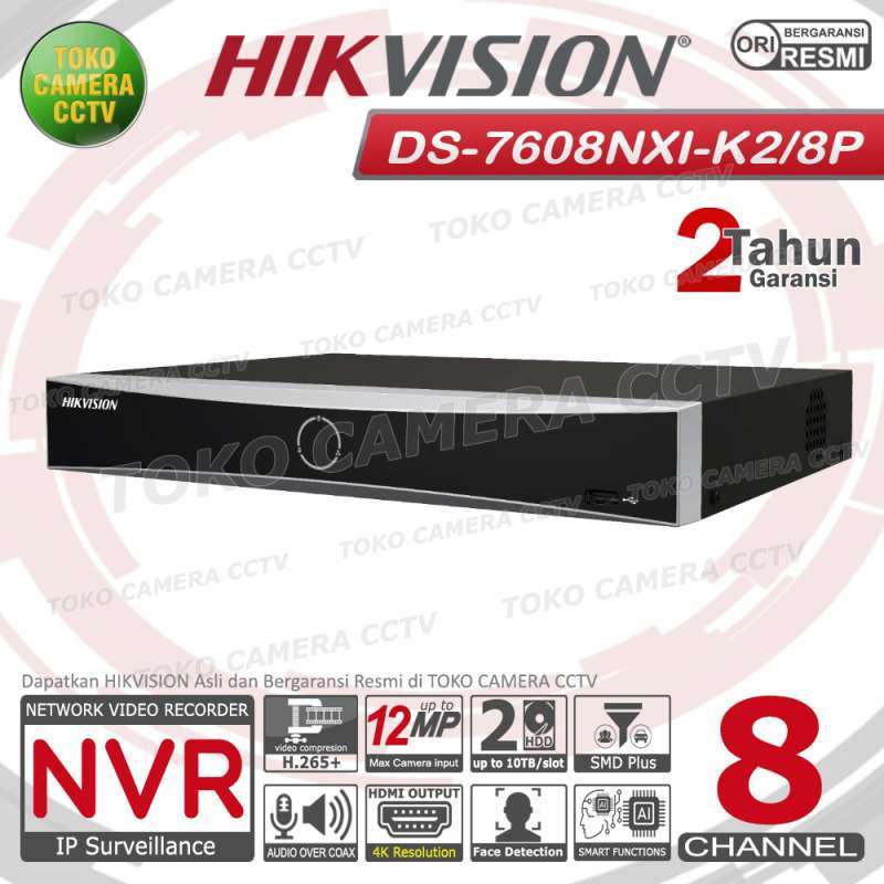Jual Nvr Hikvision 8 Channel Ds-7608nxi-k2/8p Nvr 8ch Poe Hikvision Di Seller Toko Camera Cctv ...