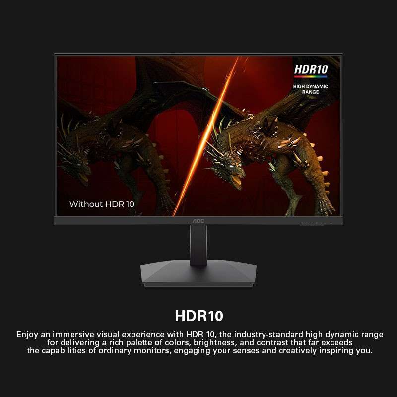Promo Monitor Led Aoc 27g15n 27 1080p Fhd Va 180hz Hdr10 Ergonomic ...