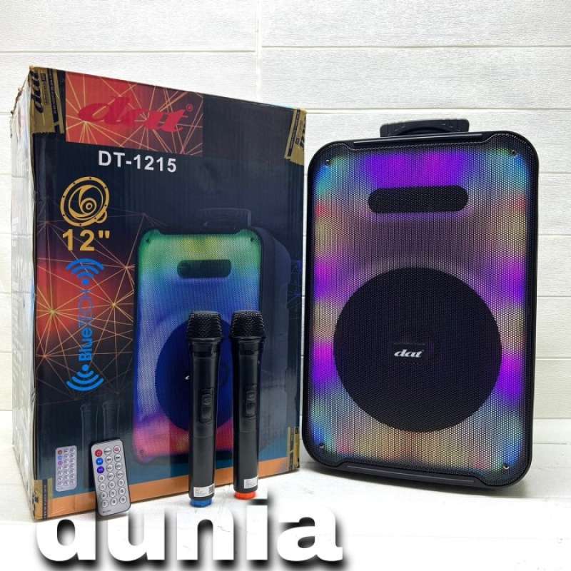 Promo Speaker Portable Wireless Dat Dt 1215 Original 12 Inch Bluetooth ...