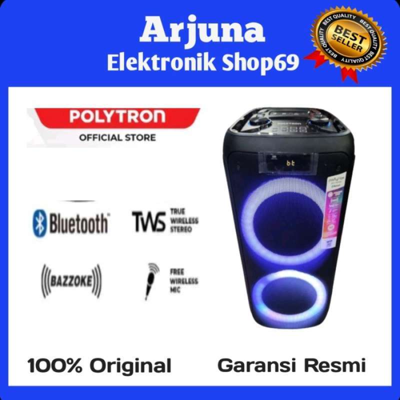 Promo Polytron Partymax Pps 8l22 Party Speaker Bluetooth Pps8l22 Diskon