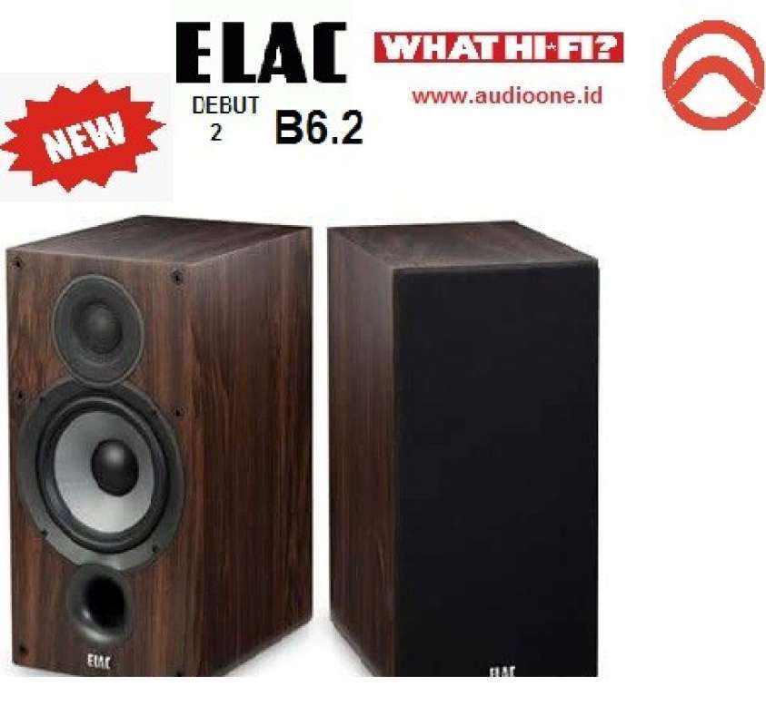 Promo Elac Debut B6 2 B62 B6 2 Bookshelf Speaker Walnut Diskon 23% Di ...