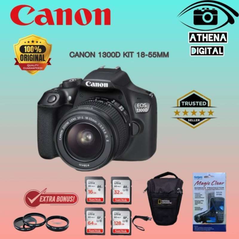 Promo Canon Eos 1300d Kit 18-55mm / Canon 1300d Kit 18-55mm Diskon 23% ...