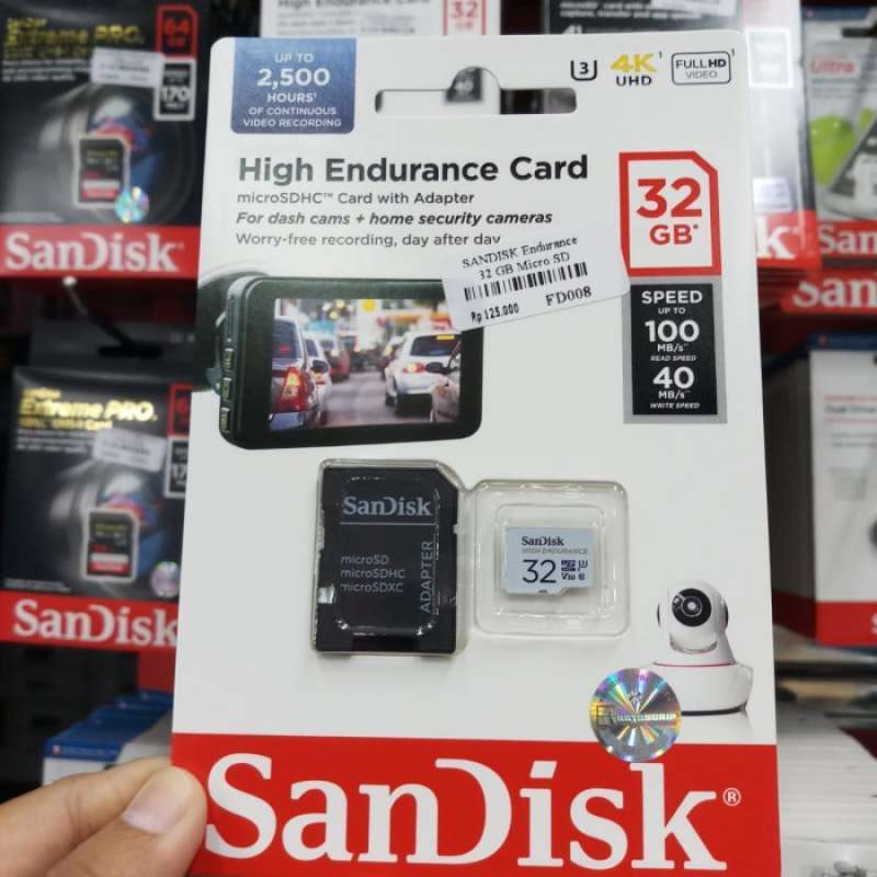 Promo Sandisk Micro Sd High Endurance Untuk Dash Cam Cctv Ipcam 32 64 ...