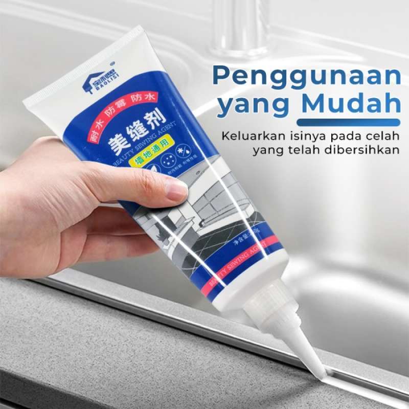 Promo Lem Keramik Dapur Kamar Mandi Nat Waterproof Tile Sealant 250g ...