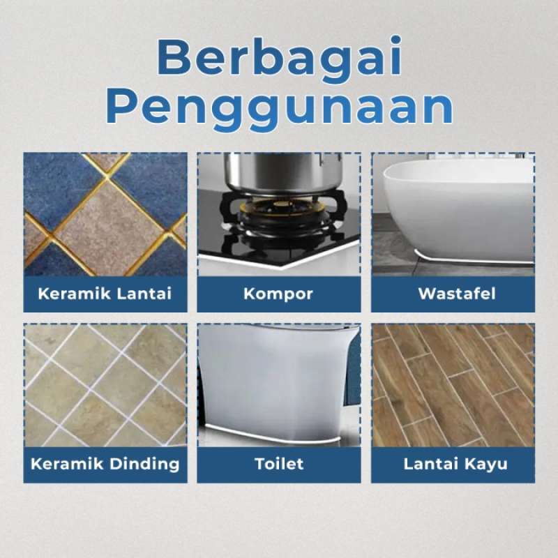 Promo Lem Keramik Dapur Kamar Mandi Nat Waterproof Tile Sealant 250g ...