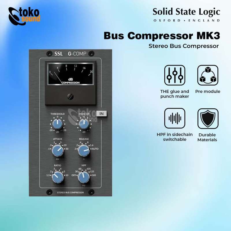 Jual Solid State Logic Ssl Stereo Bus Compressor 500 Series Module Di Seller Tokosound Proaudio ...