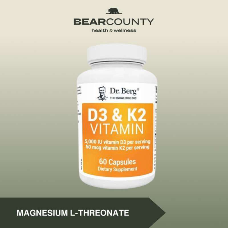 Promo Dr Berg - D3 & K2 Vitamin (5,000 Iu) Diskon 23% Di Seller Arjunas ...