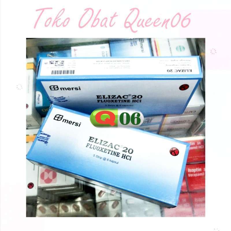 Jual Elizac 20 Mg Fluoxetine Hci Obat Antidepresan Depresi Panik ...