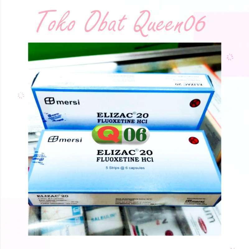 Jual Elizac 20 Mg Fluoxetine Hci Obat Antidepresan Depresi Panik ...