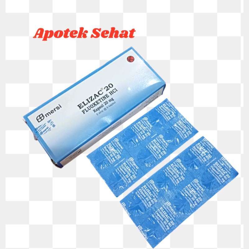 Jual Elizac 20 Mg Fluoxetine Hci Obat Antidepresan Depresi Panik ...