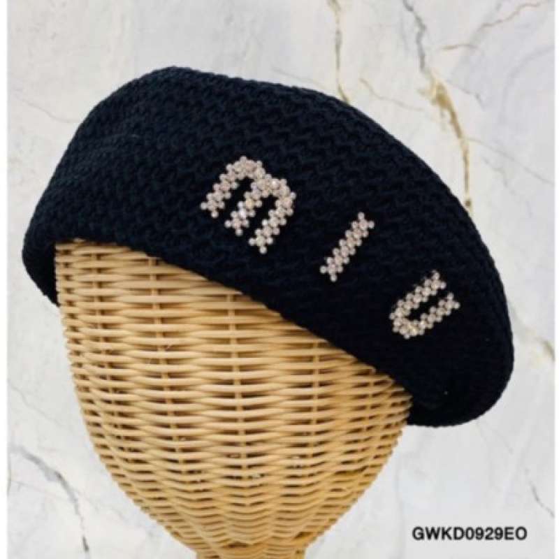 Promo Topi Baret Wool Winter Korea Pearl Beret Wol Mutiara Import ...