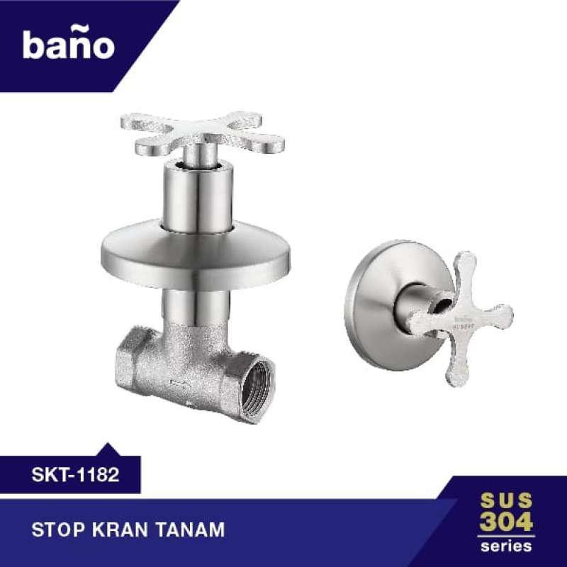 Promo Head Shower Tanam Stenlis Sus 304/wall Shower 10 Inch+ Stop Kran ...