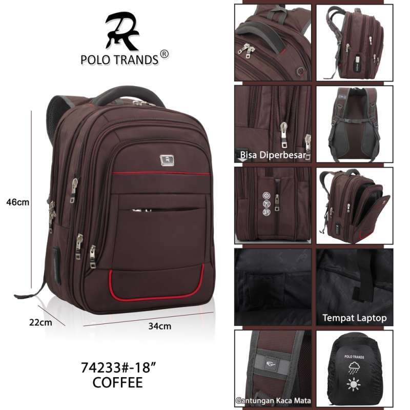 Promo Tas Trands Backpack Ukuran Besar Expandable Edition Free Rain ...