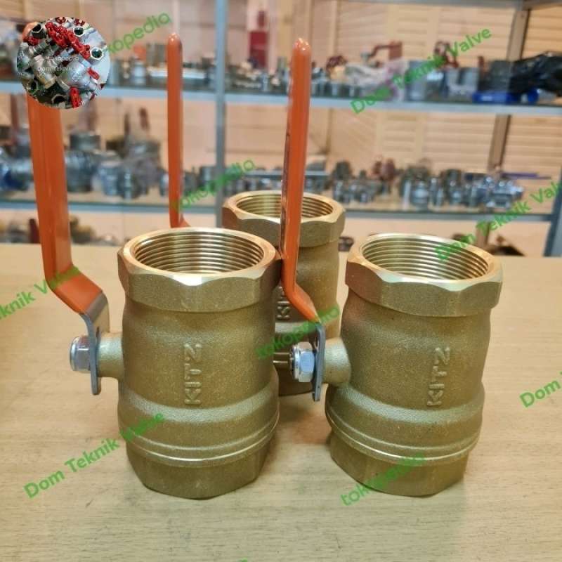 Promo Ball Valve Kitz 2 Inch Kuningan / Stop Kran Kitz 2 Inch Kuningan Diskon 23% Di Seller ...