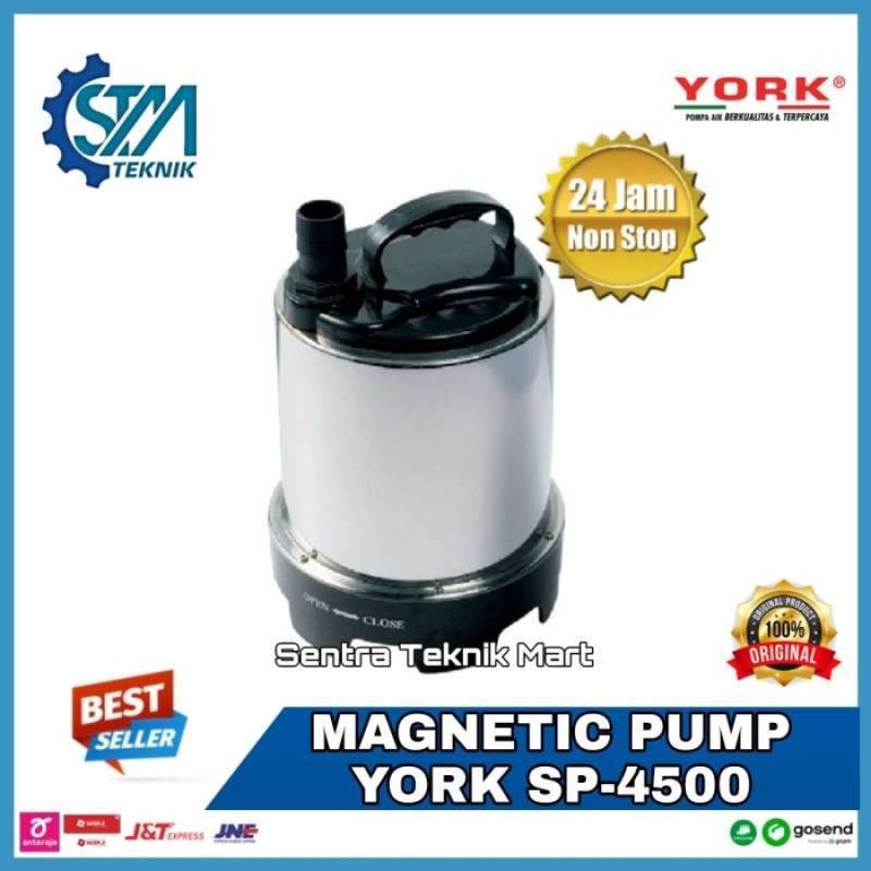 Promo Pompa Magnetic York Sp-4500 Pompa Kolam Ikan Air Mancur Submerible Pum Diskon 23% Di ...