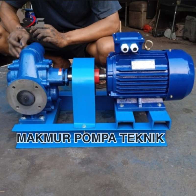 Promo Gear Pump Rotor Rk 200 Motor 4 5.5hp 380v Pompa Minyak Solar Oli ...