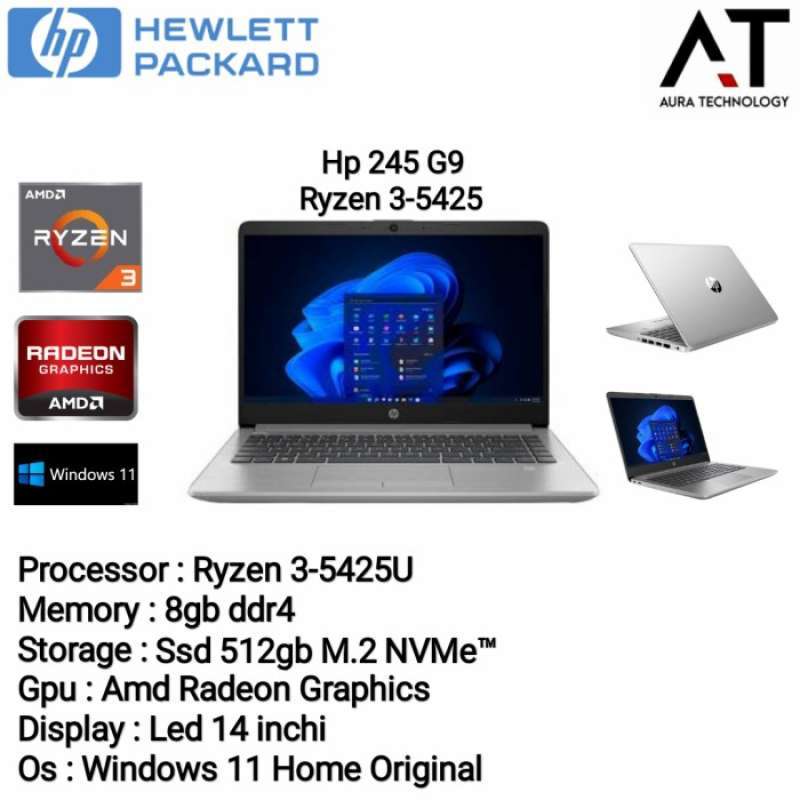 Promo Laptop Hp 245 G7 Amd Ryzen 3-3300/8gb/ssd 512gb/14/windows 10 ...