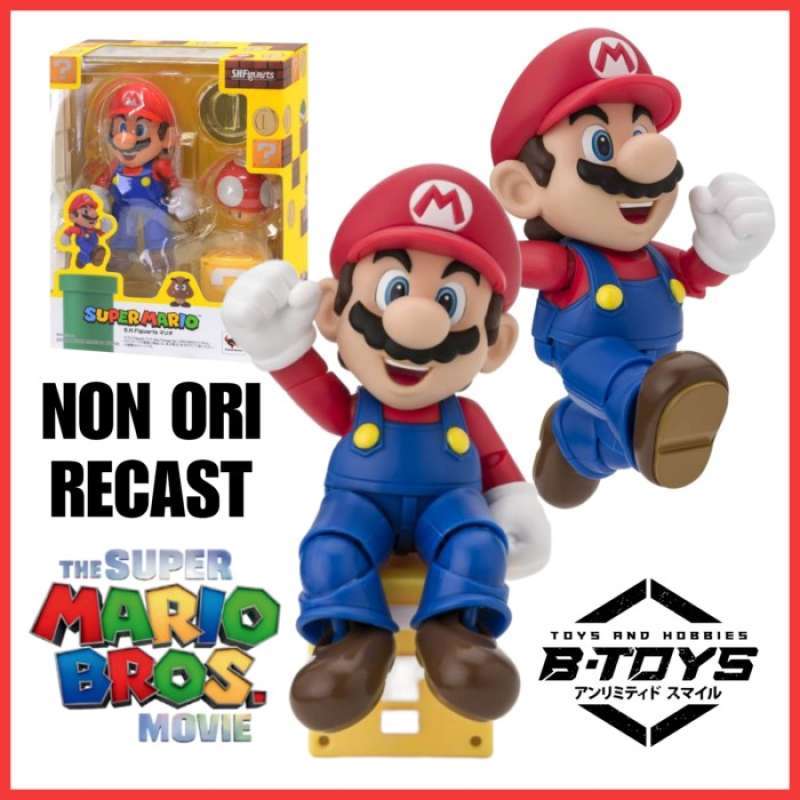 Promo Shf Super Mario Bros Mainan Figure Mario Bros Luigi - Mario ...
