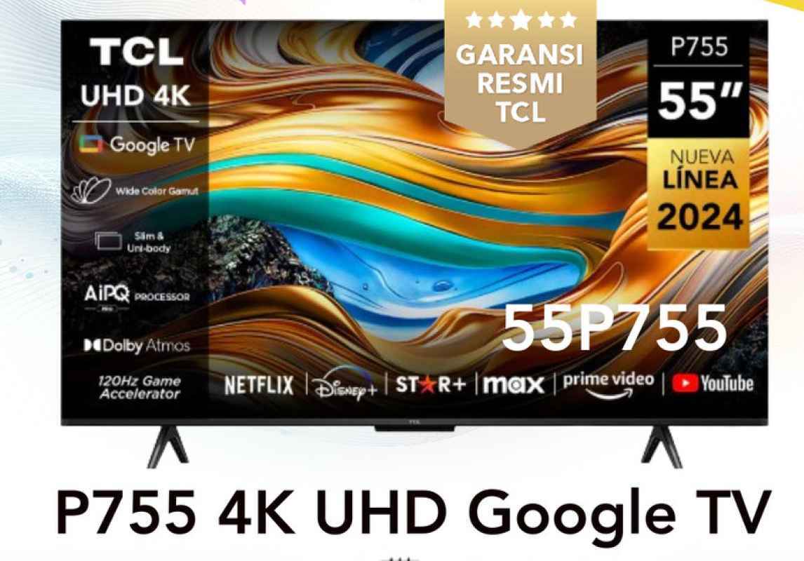 Jual Tv Tcl 55p755 4k Uhd Tv 55 Inch Google Tv + Packing Kayu Di Seller ...