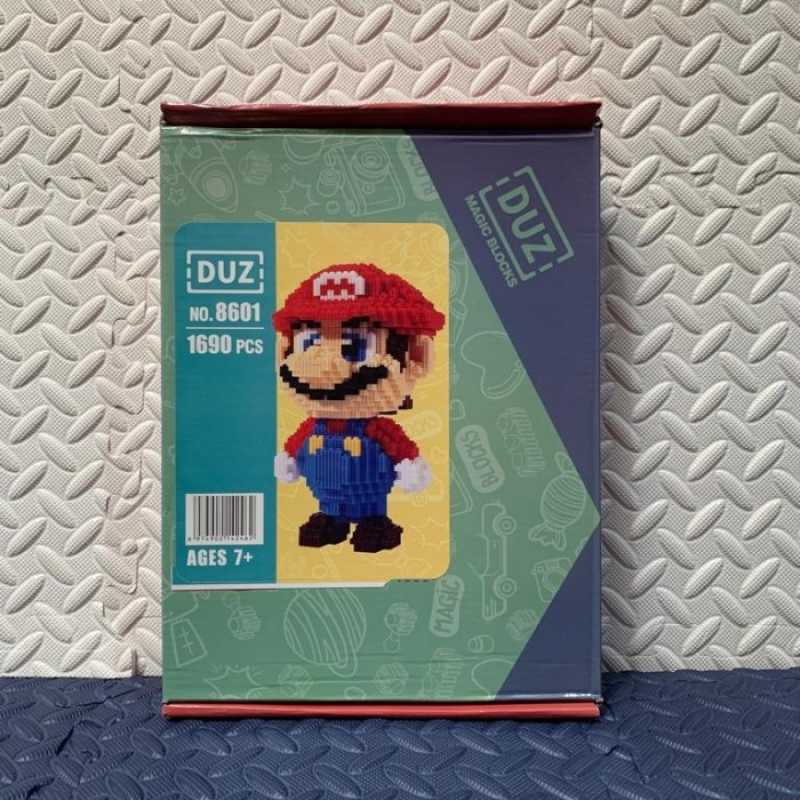 Promo Mainan Balok Susun Nano Block Mario Medium - Luigi Diskon 10% Di ...