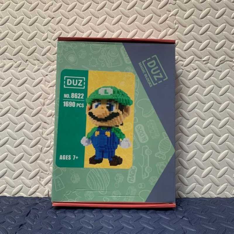 Promo Mainan Balok Susun Nano Block Mario Medium - Luigi - Mario Diskon ...