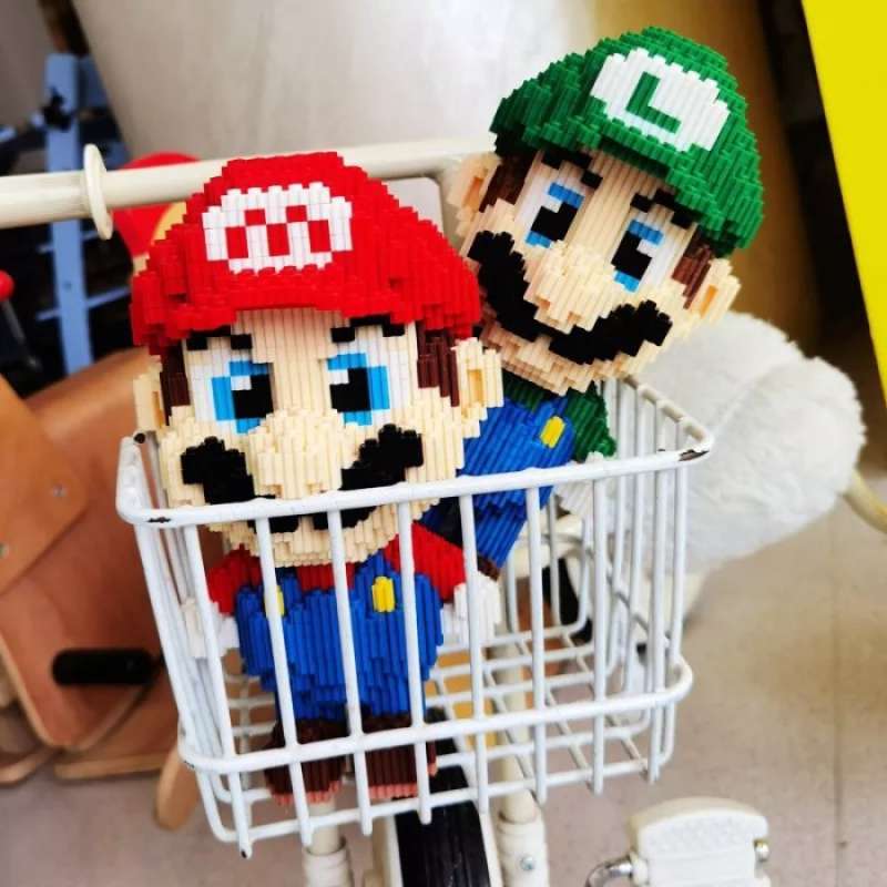 Promo Mainan Balok Susun Nano Block Mario Medium - Luigi - Mario Diskon ...