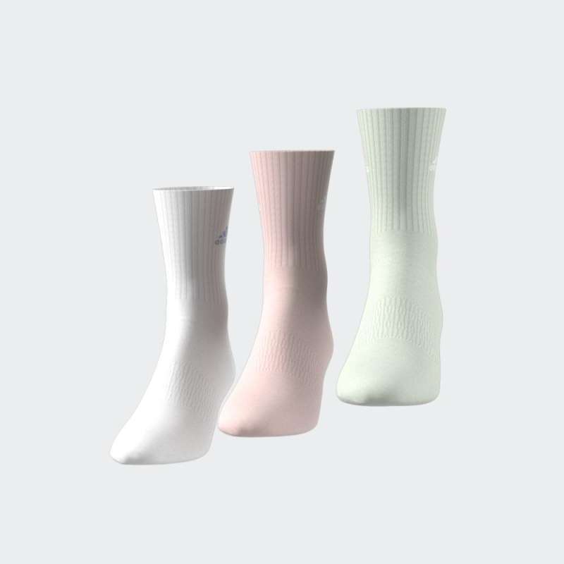 Jual Adidas Unisex Crew Socks Cushion 3-pairs Kaos Kaki [iz0161] Di ...