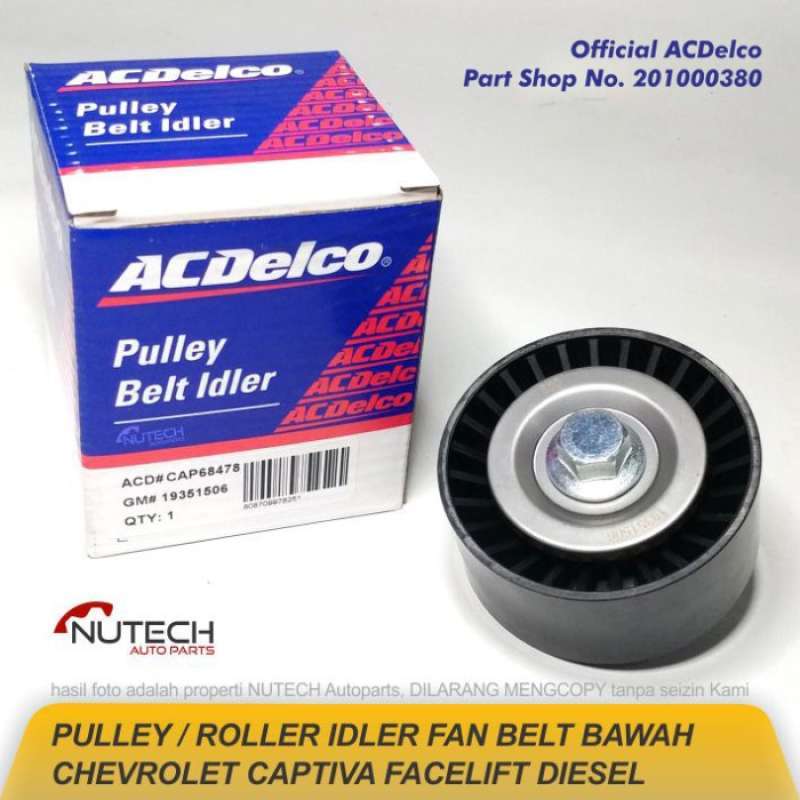 Promo Pulley Puli Idler Roller Roler Fan Belt Bawah Captiva Diesel Fl ...