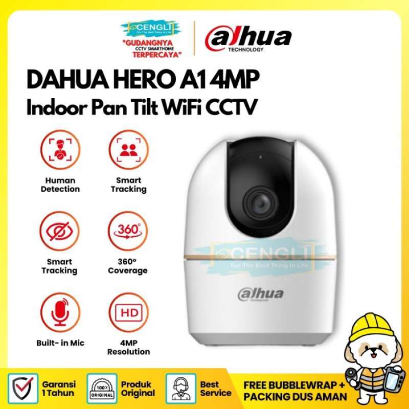 Promo Cctv Wifi Dahua Hero A1 4mp Dh H4a Smart Indoor Camera Built Mic