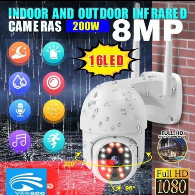 Promo Ip Camera Ptz Cctv Outdor Wireless Wifi Security 8mp Sped Doom ...