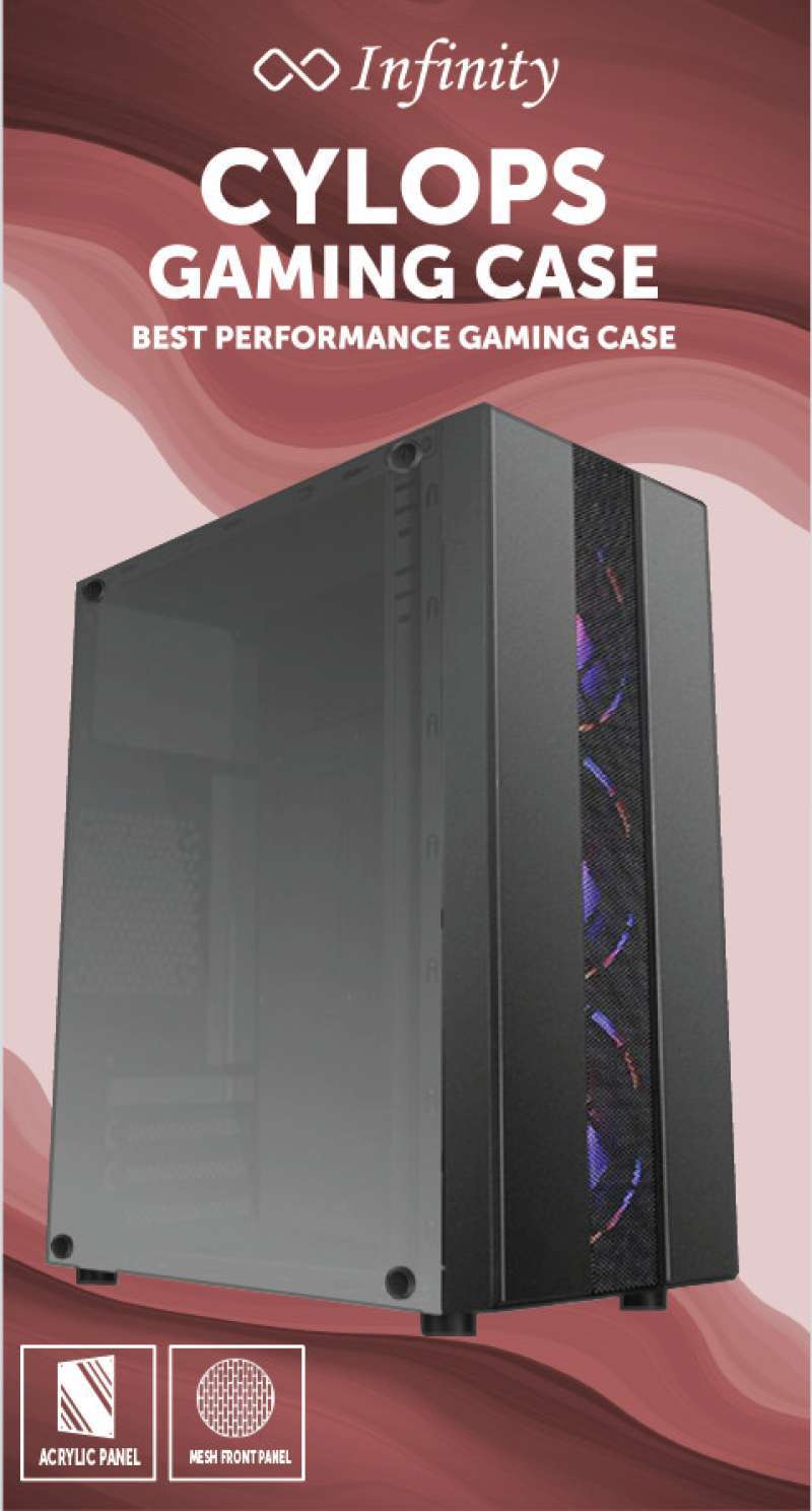 Promo Casing Infinity Cyclops Atx Gaming Case Diskon 23% Di Seller ...
