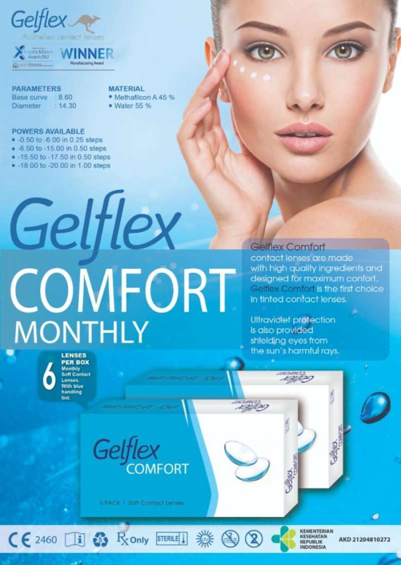 Jual Softlens Bening Gelflex Comfort Monthly Di Seller Pro-id ...